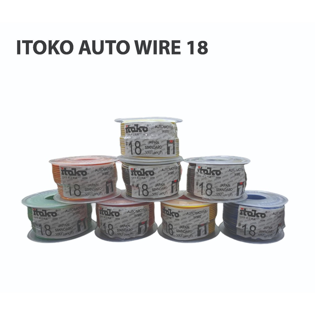 Automotive Electrical Wire 18 AUWI 18 Virgin Copper 1 meter | Shopee ...