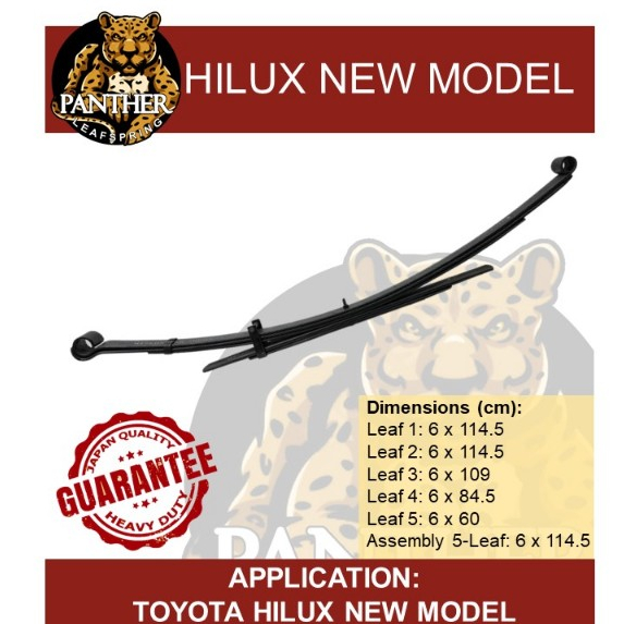 Molye / Leaf Spring ASSEMBLY for Toyota Hilux New Model Rear (MATIBAY ...