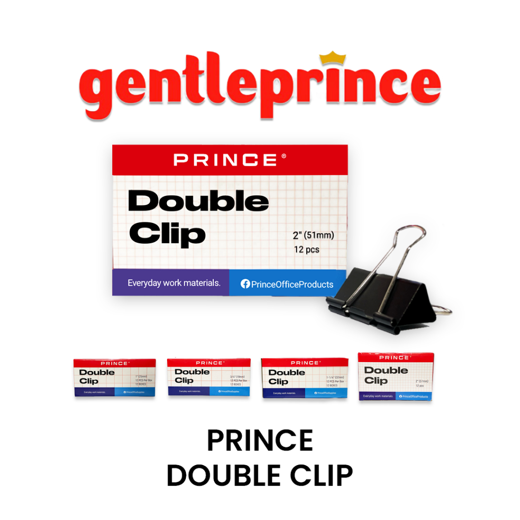 Prince Double Clips - Office Binder Clip 12 pcs | Shopee Philippines