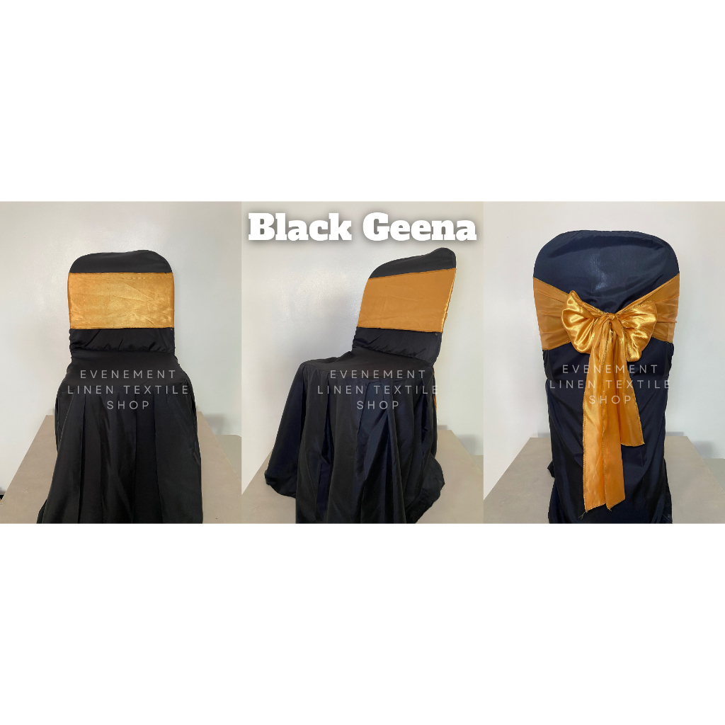 GEENA Chair Cover Monoblock Cover Catering Geena Gina Fabric | Shopee ...
