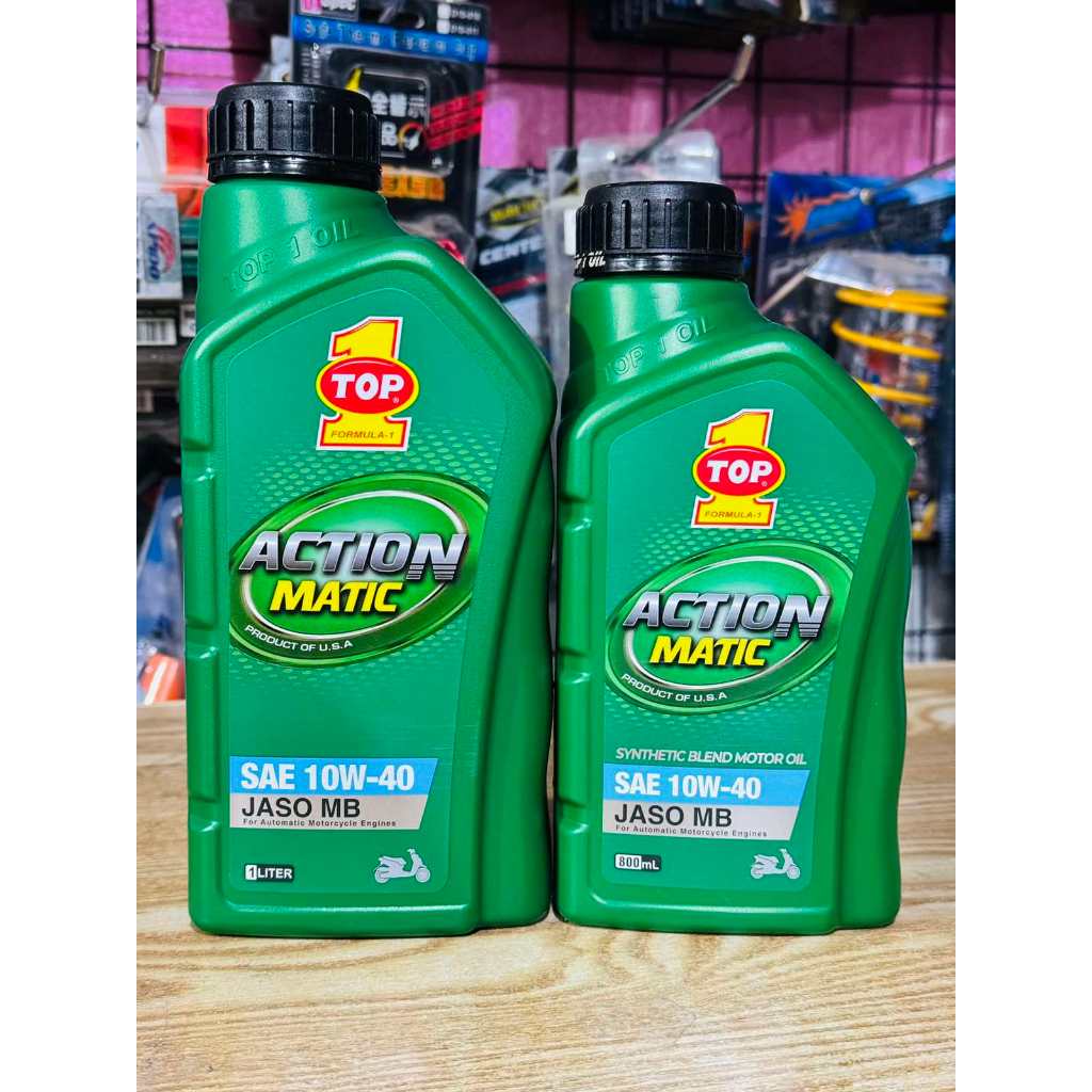 TOP1 ACTION MATIC SAE 10W-40 JASO MB for AT Motorcycle Engines 1Liter ...