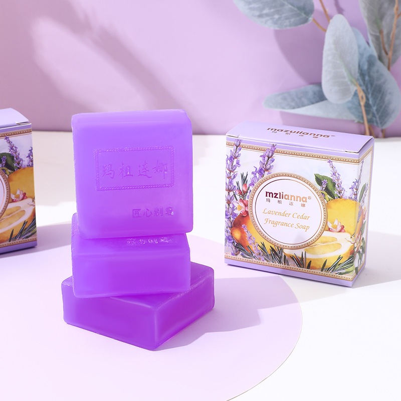 [ SIMISI ] Lavender Essential Oil Handmade Soap ( FREE foaming net ...