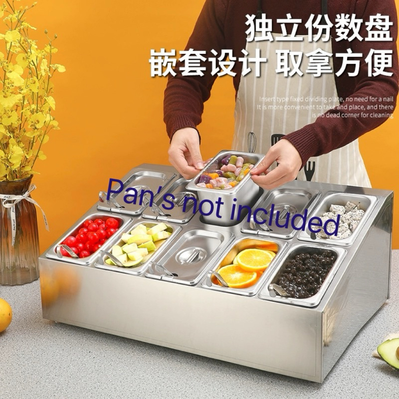 Stainless Steel Gastronorm Containers Frame Copies Box 1/9 sauce pan ...