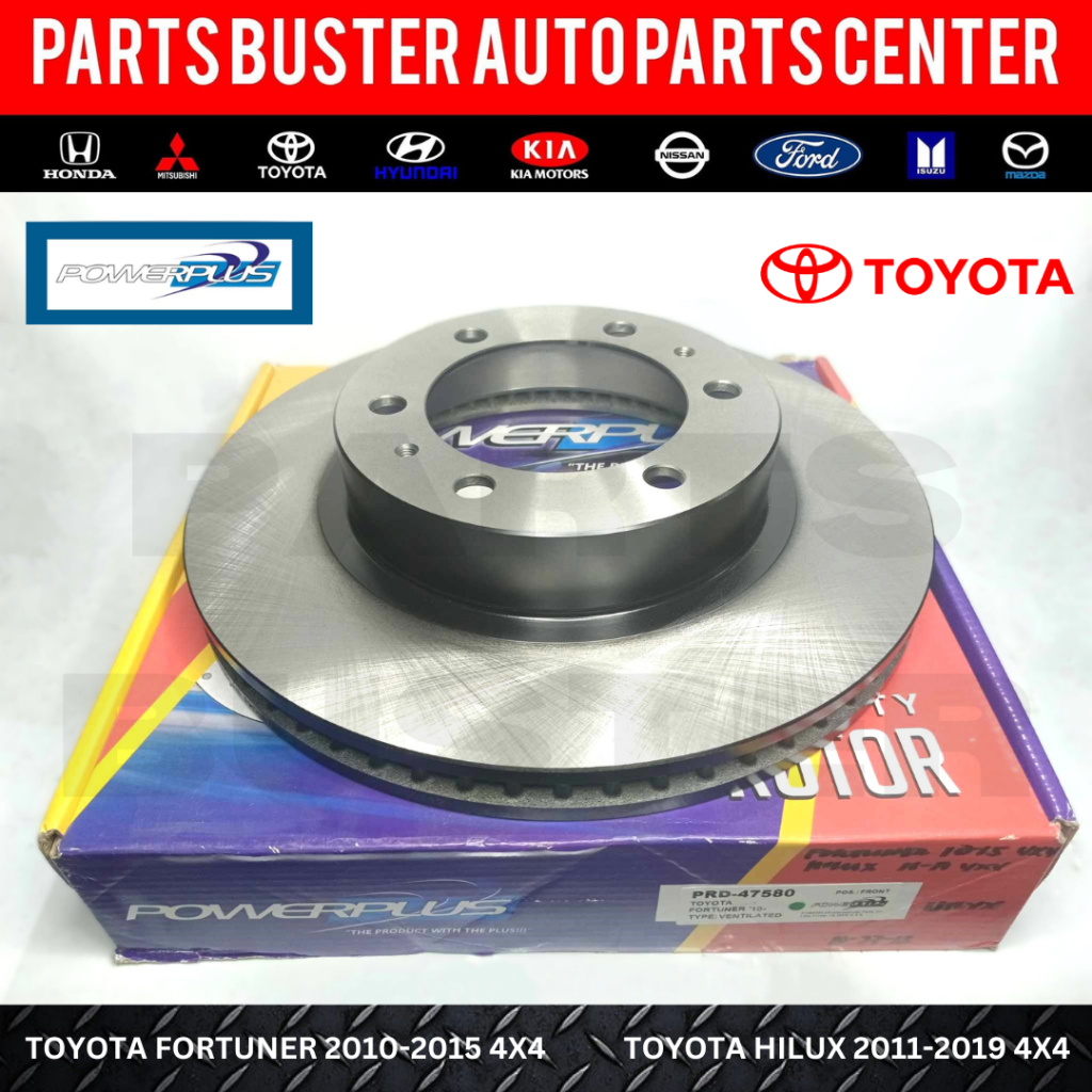 Front Brake Disc Rotor for Toyota Fortuner 2010-2015 4x4 & Hilux 2011 ...