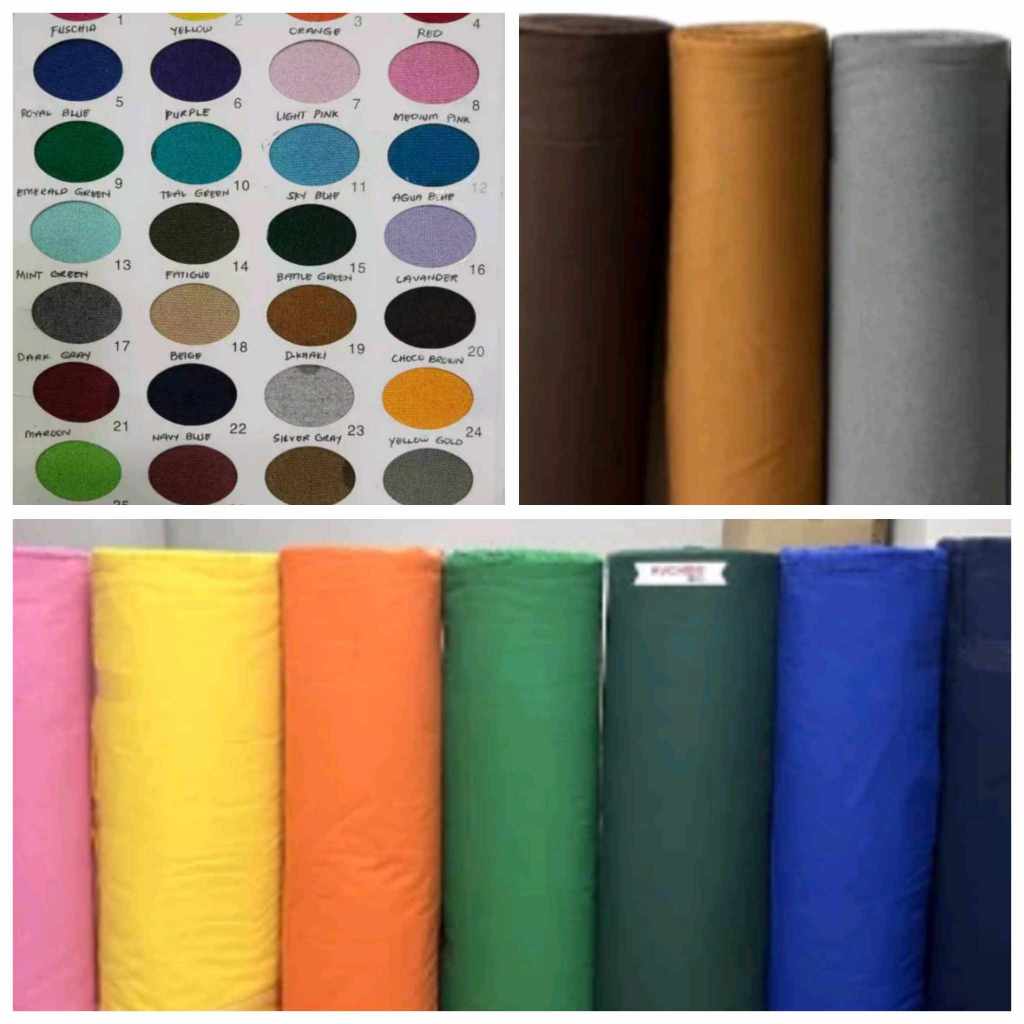 COLORED CANVAS FABRIC CODE: #1600 60' INCHES WIDTH (SOLD PER YARD ...