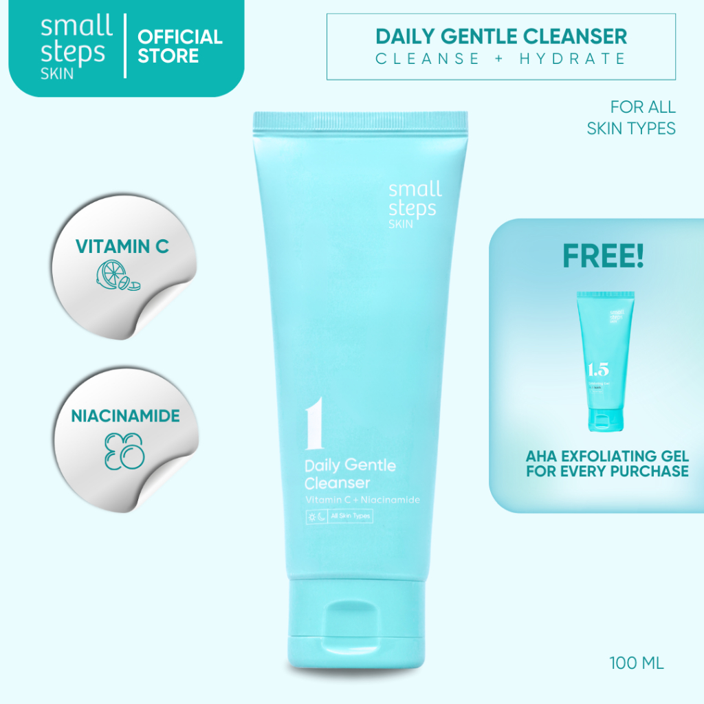 Small Steps Skin: Daily Gentle Cleanser (Vitamin C + Niacinamide ...