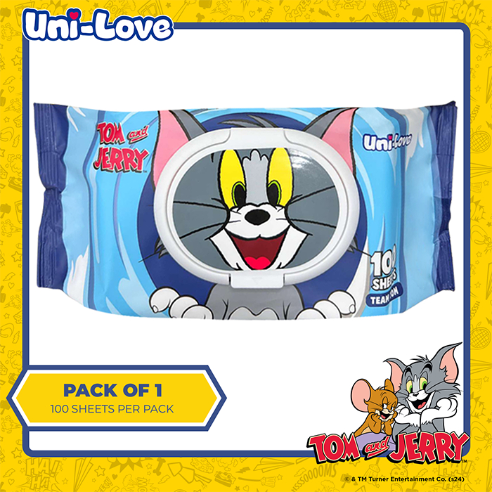Uni-Love Tom and Jerry Wipes (Team Tom) 100's Pack of 1 | Shopee ...