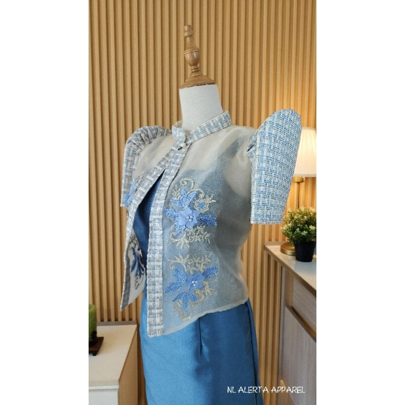 MODERN FILIPINIANA MESTIZA BOLERO BARONG AND INNER DRESS FOR WOMEN ...