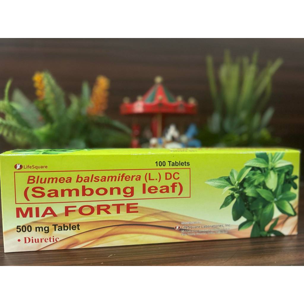 SAMBONG LEAF MIA FORTE 500mg Tablet FDA Approved BNDPHARMACORP | Shopee ...