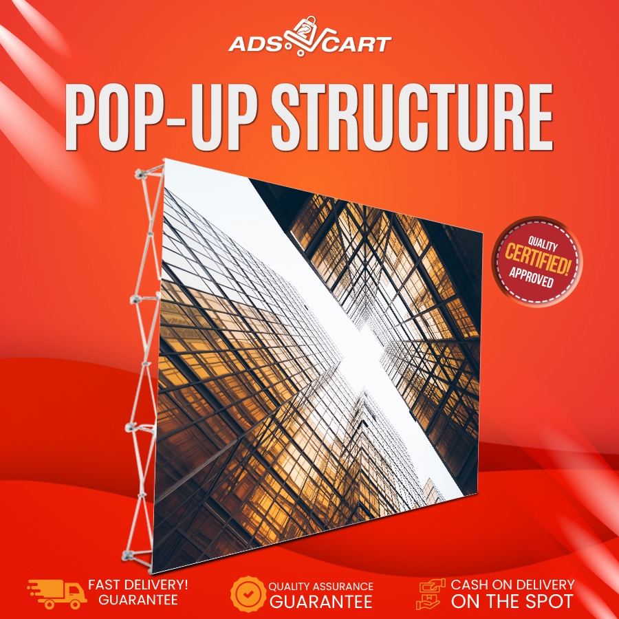 ADS POP UP BACKDROP DISPLAY STRAIGHT | Shopee Philippines