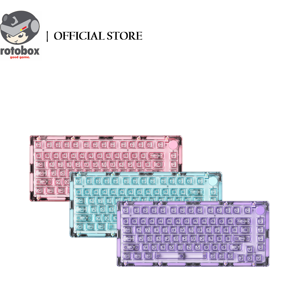 MONSGEEK ICE75 MULTI-MODE FULLY ASSEMBLED KEYBOARD[V3 CRYSTAL PRO ...