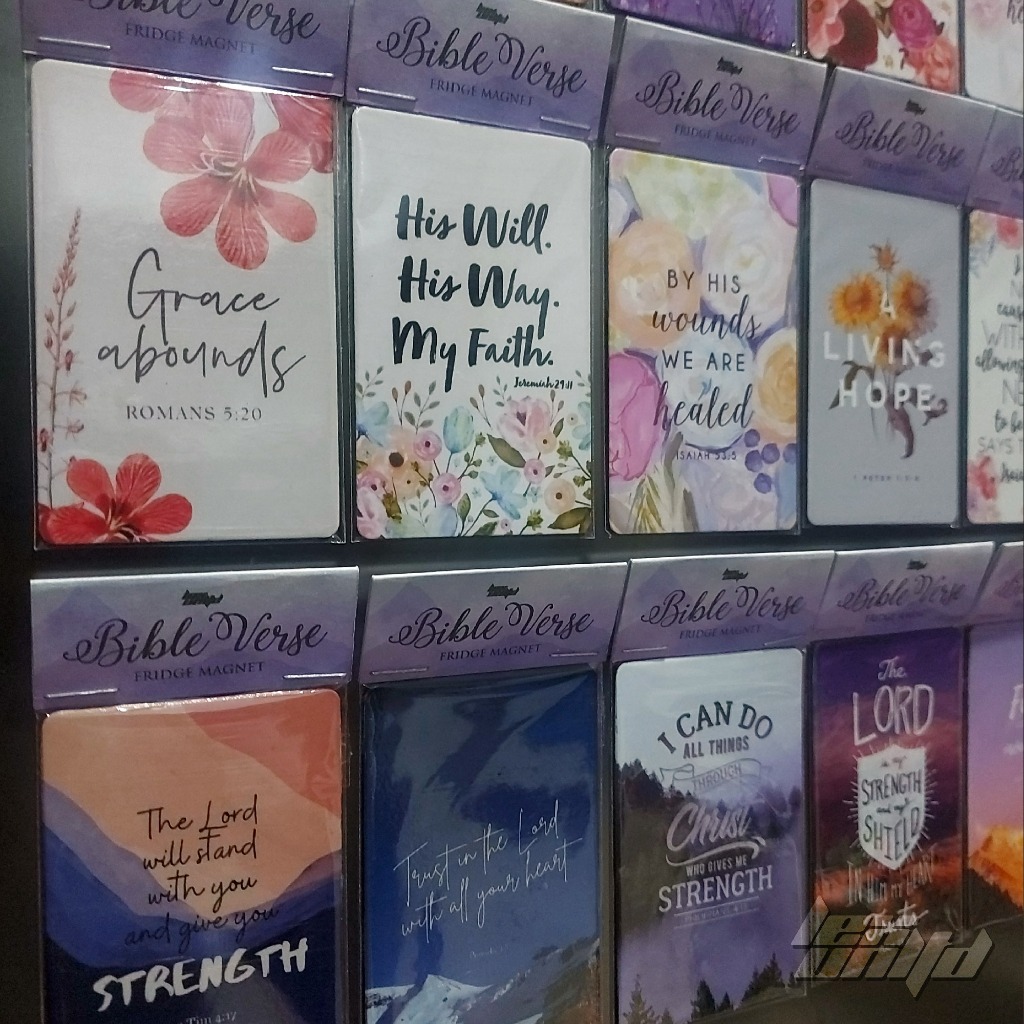Set of 5/10 Colorful Bible Verses Ref Magnets | Fridge Magnets ...