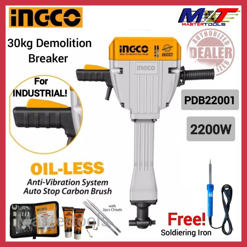 Ingco PDB22001 2200W Demolition Breaker / Demolition Hammer IPT free ...