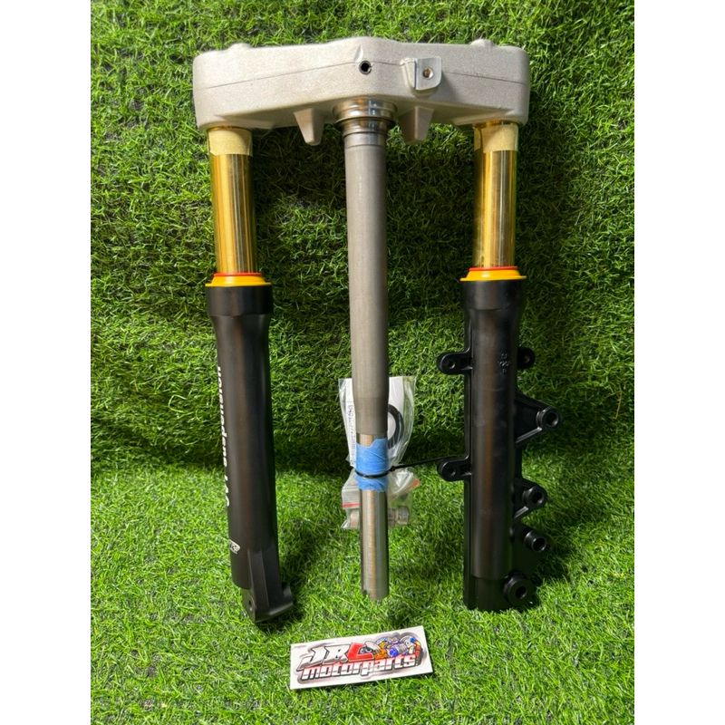 JVT Front Shock for Nmax V1/Nmax V2 33mm / Aerox titanium/gold | Shopee Philippines