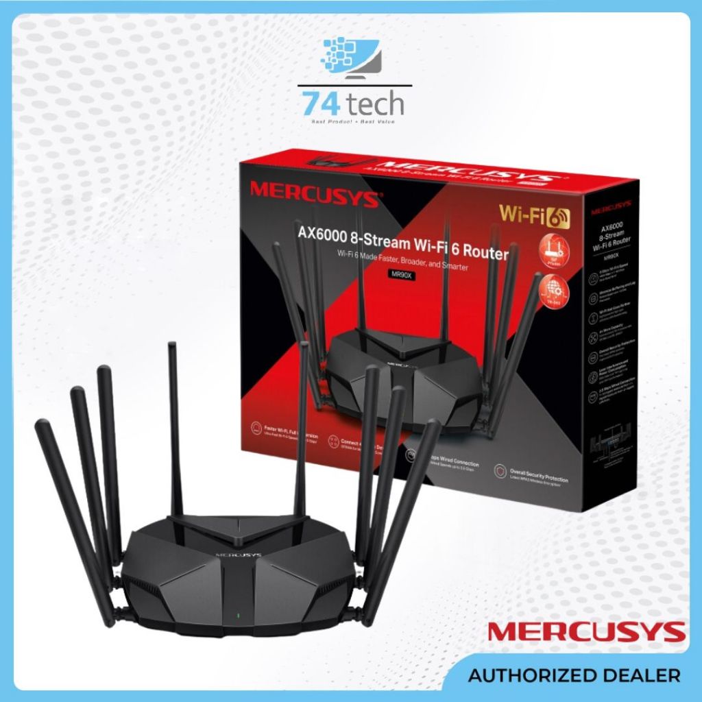 Mercusys MR90X AX6000 8-Stream Wi-Fi 6 Router | Shopee Philippines