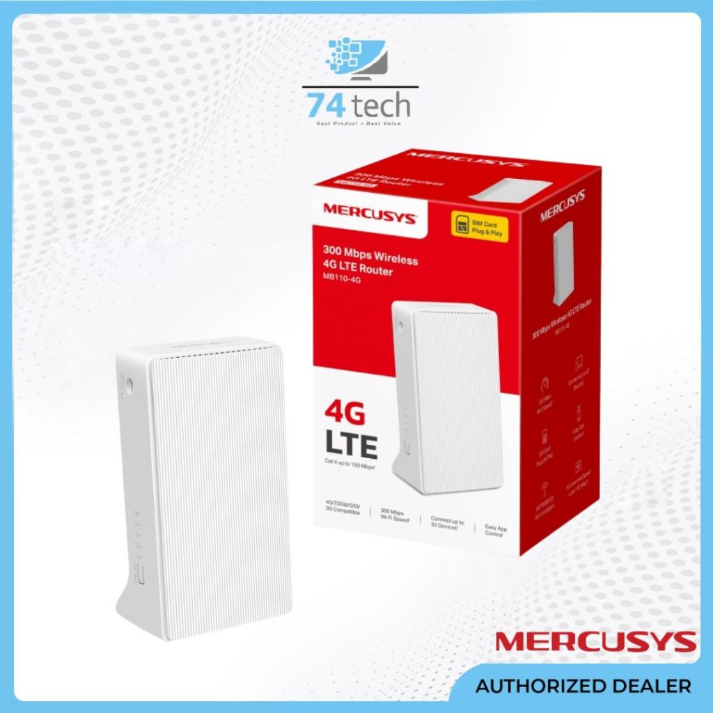 Mercusys MB110-4G 300 Mbps Wireless N 4G LTE Router | Shopee Philippines