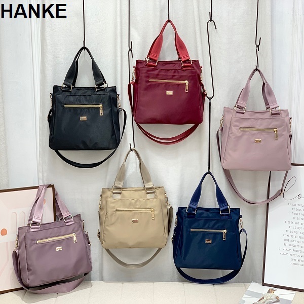 HANKE Crossbody Bag Hand Bag Nylon Multi-Pocket Waterproof Spacious ...