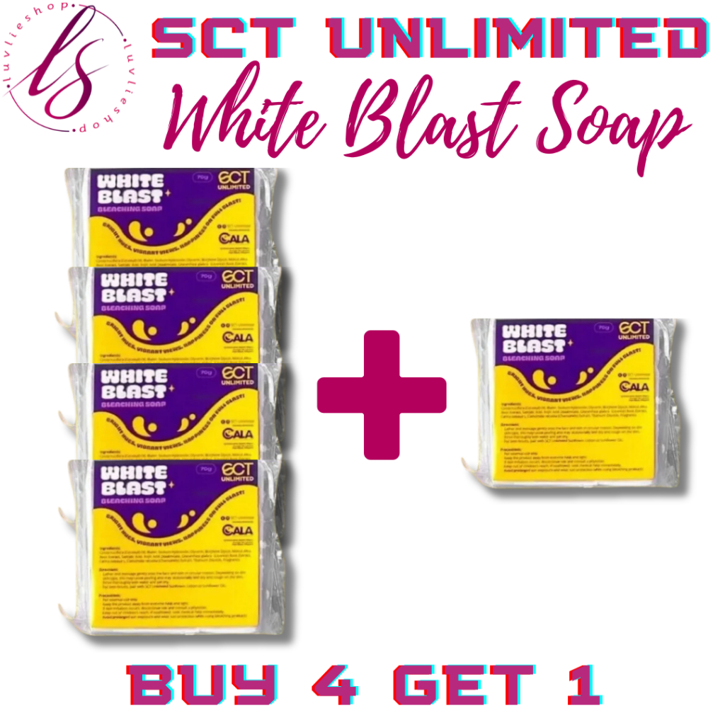 BUY 4 GET 1 SCT Unlimited White Blast Bleaching Soap | Shopee Philippines