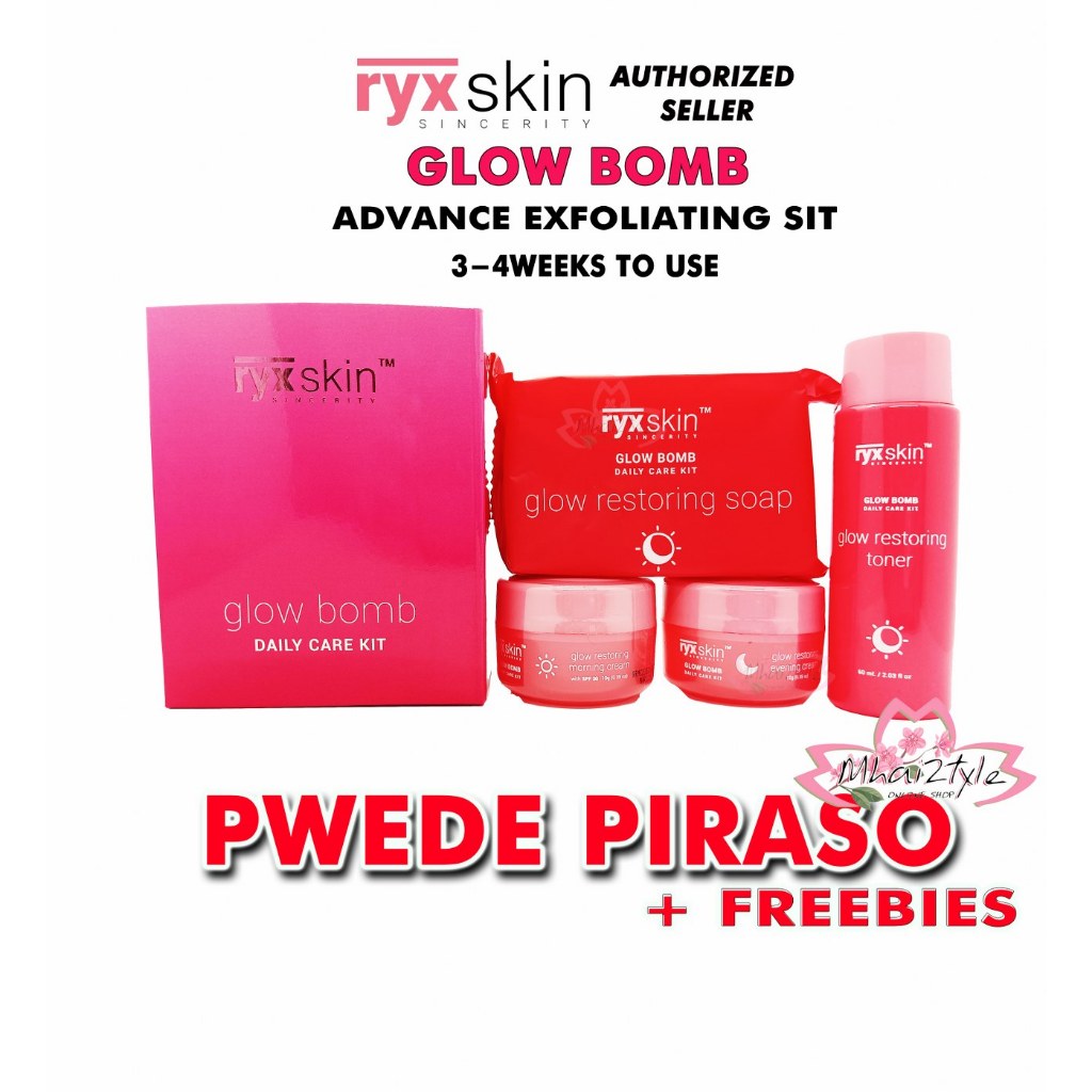 Glow Bomb Daily Care Kit Ryx Clear Bomb Advanced Exfoliating Kit, OG ...