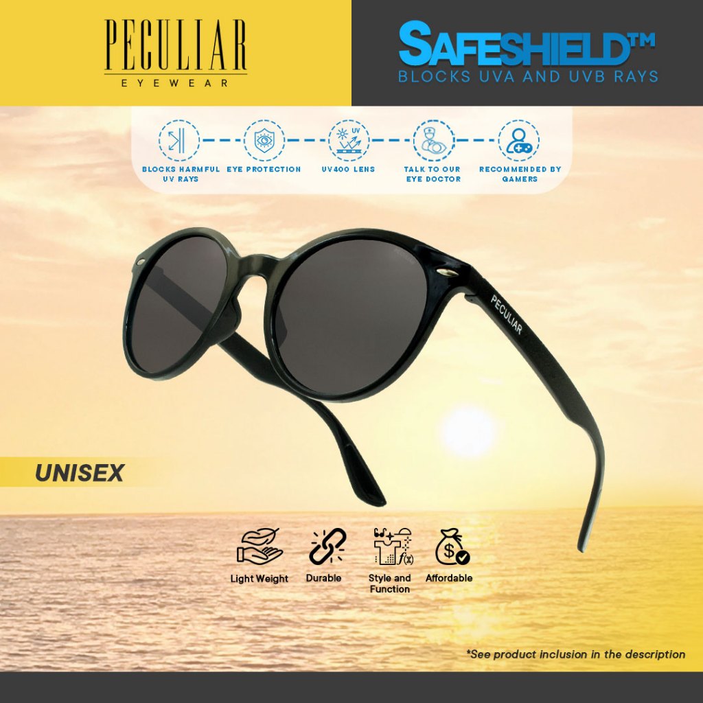 Peculiar Eyewear Loren Classic Round Gloss Frame Sunglass Shades For ...