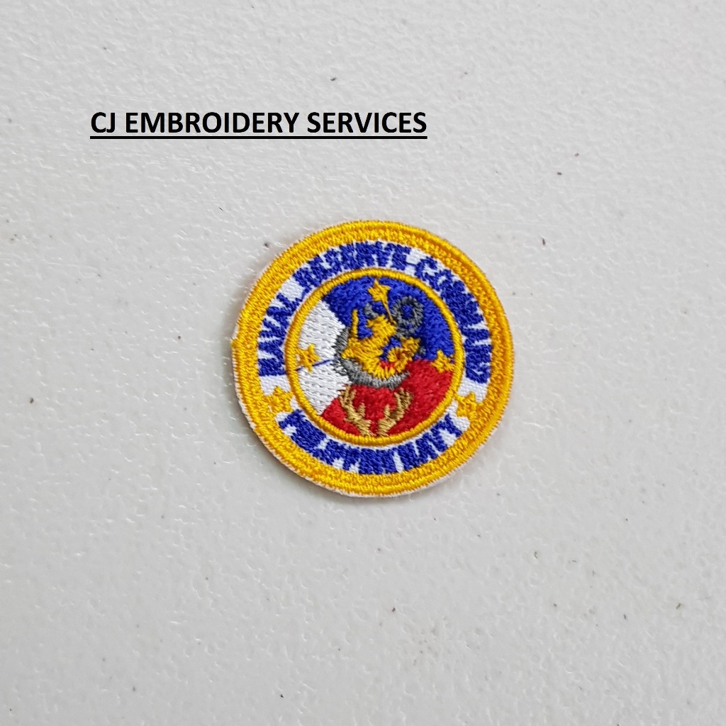BULLCAP NAVAL RESCOM EMBROIDERY PATCHES | Shopee Philippines