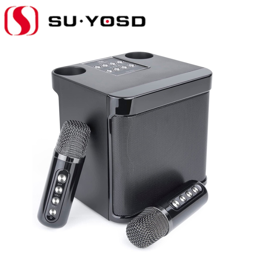 Su-Yosd YS-203 Family Party KTV Equipment Wireless Microphone Bluetooth Audio Home Karaoke ...