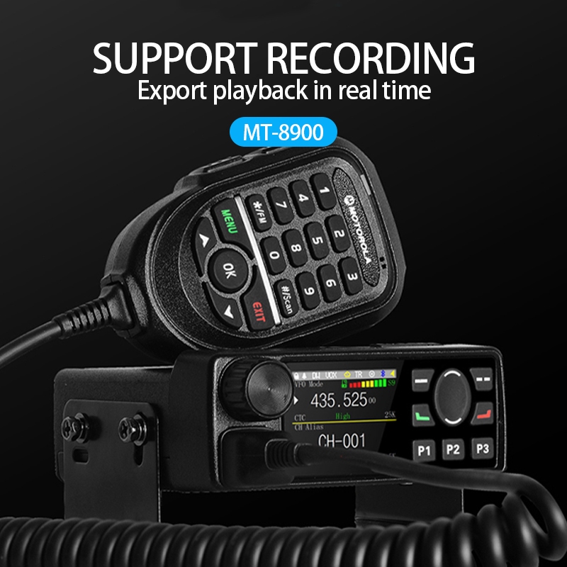 Original Motorola MT-8900 Mini Dual Band Keypad Microphone Base Radio ...