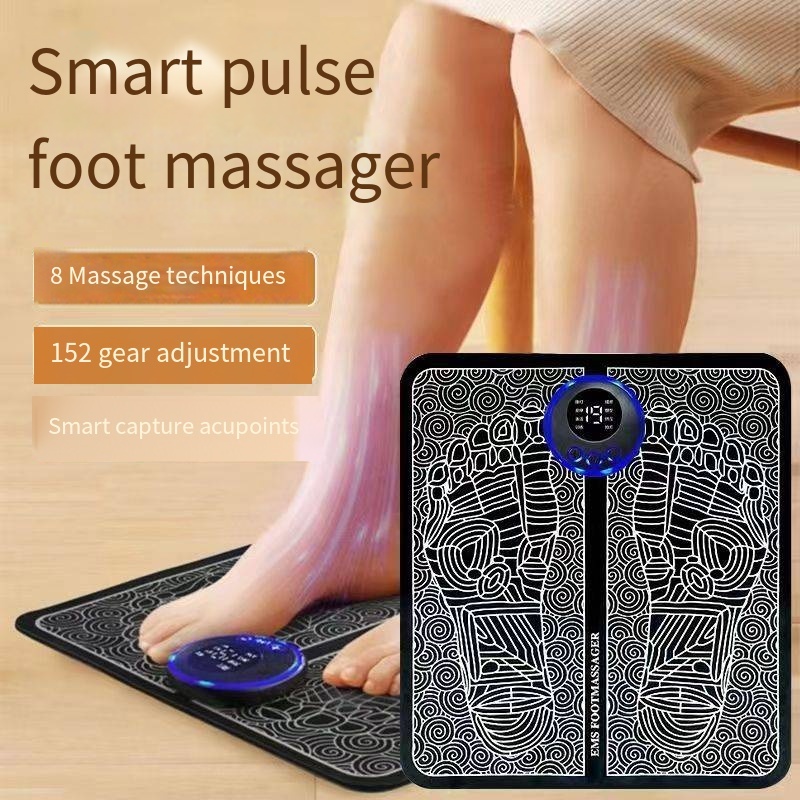 Electric EMS Foot Massage Mini Body Massage Cushion Foot Massager ...
