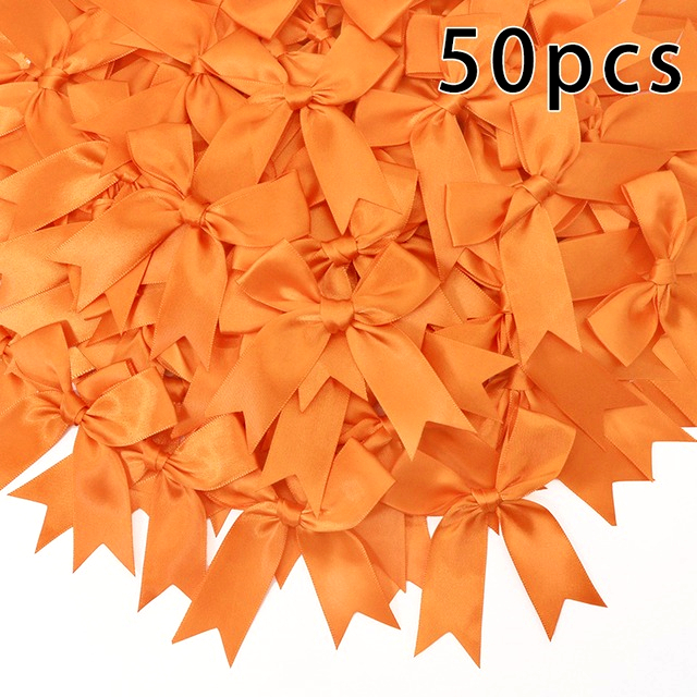 (50pcs/pack) 1'' Satin Ribbon Handmade 8.5cm Wide Swallowtail Bowknot ...