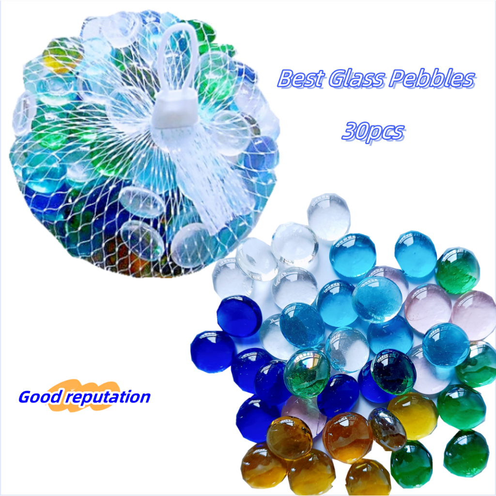 Flat 50pcs glass cobblestone marble slab Jolen Toys/Aquarium ...