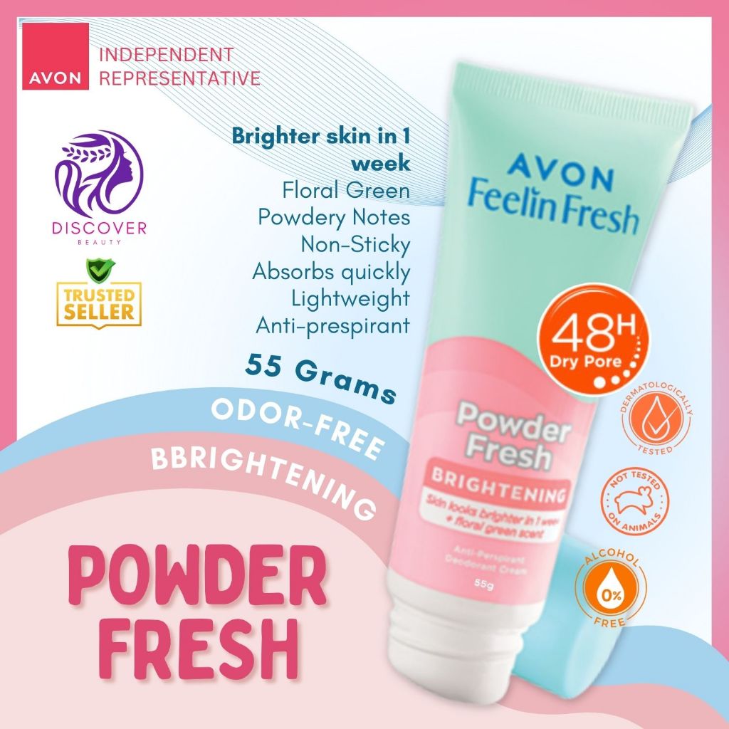 Avon Feelin Fresh POWDER FRESH Quelch | Shopee Philippines