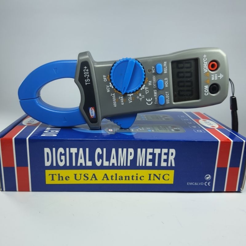 Digital Clamp Meter with Capacitance Tester and Temperature Reader ...