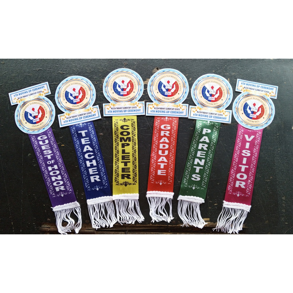 Ribbon for Graduation, Moving up, Recognition, and etc. | Shopee ...