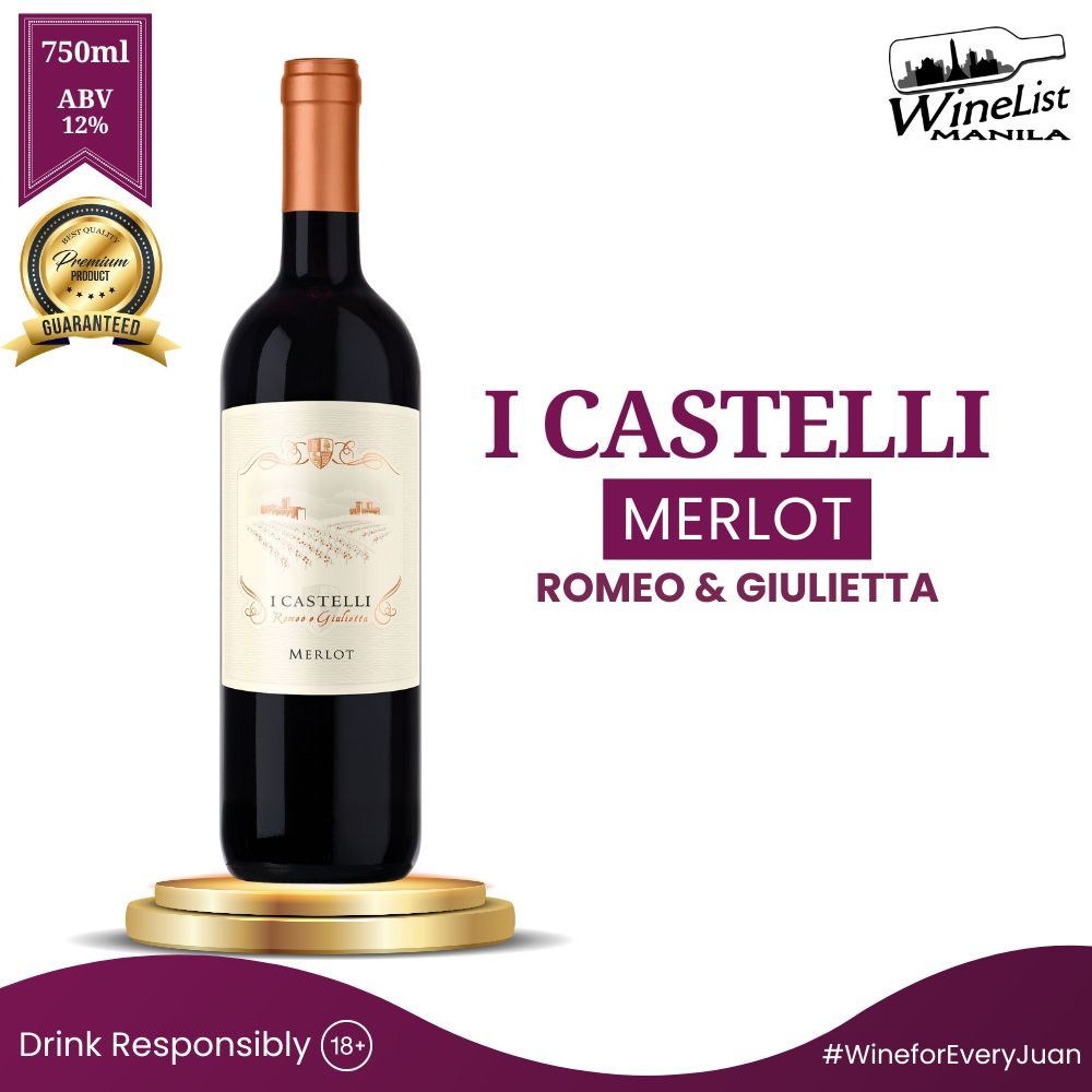 I Castelli Merlot IGT | Veneto Italy | Red Wine 750ml | Shopee Philippines