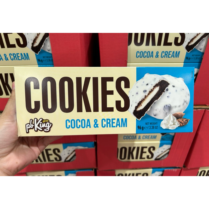 PB King Cookies Chocolate Coated (Cocoa & Cream / Peanut Butter) Made ...