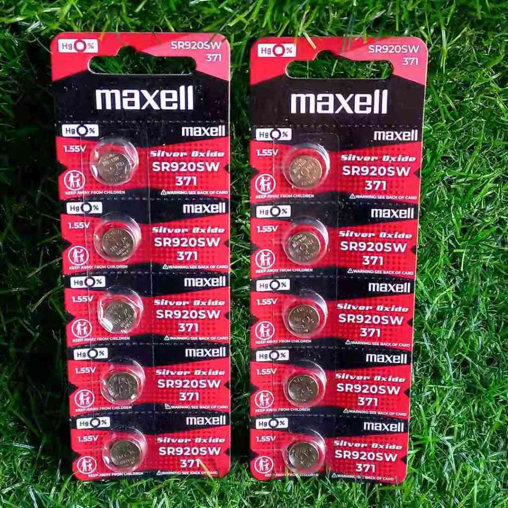 SR920SW 371 Original Maxell Silver Oxide Battery 1.55V Japan Battery ...