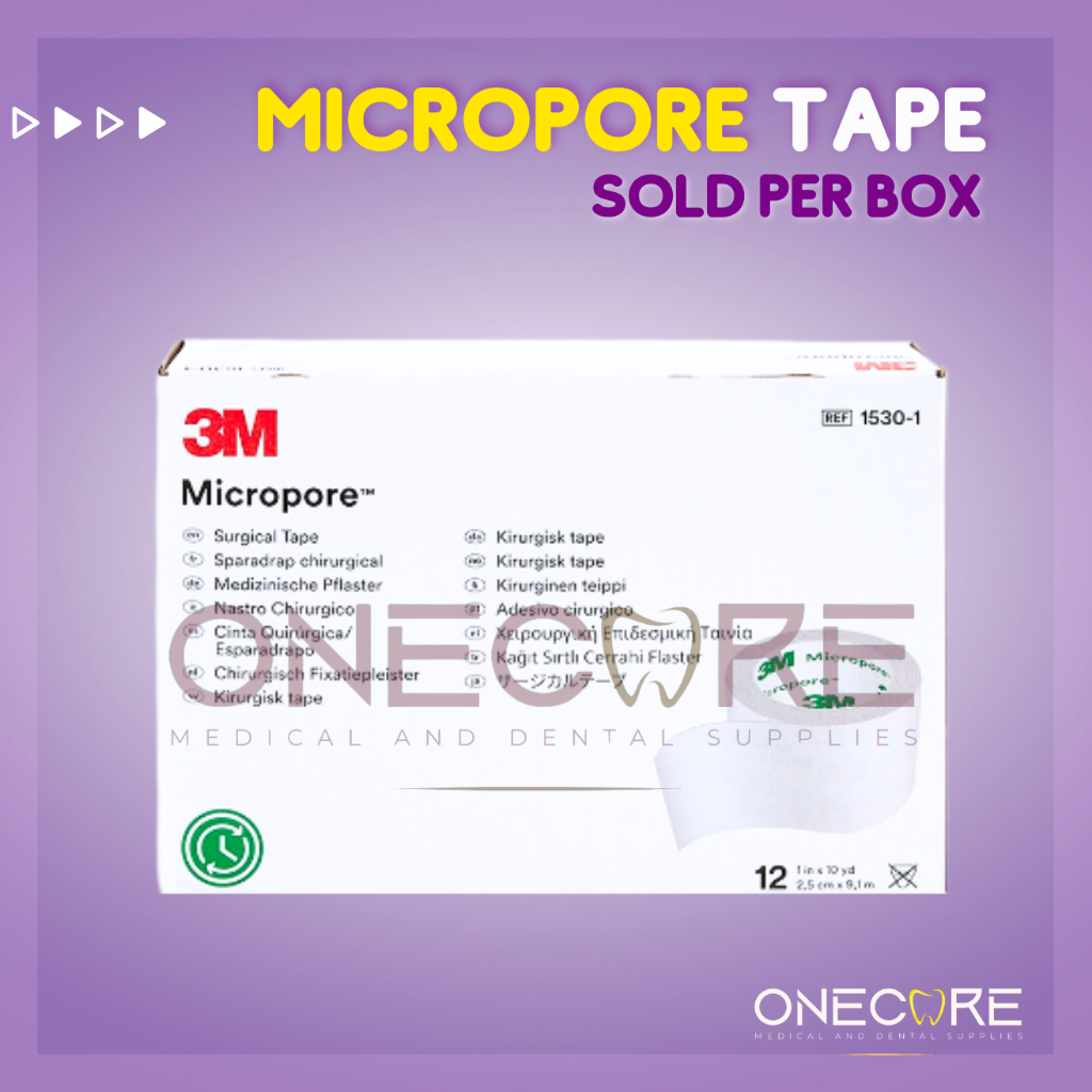 [Box] 3M Micropore Tape [1Inch by 12's / box] | Shopee Philippines