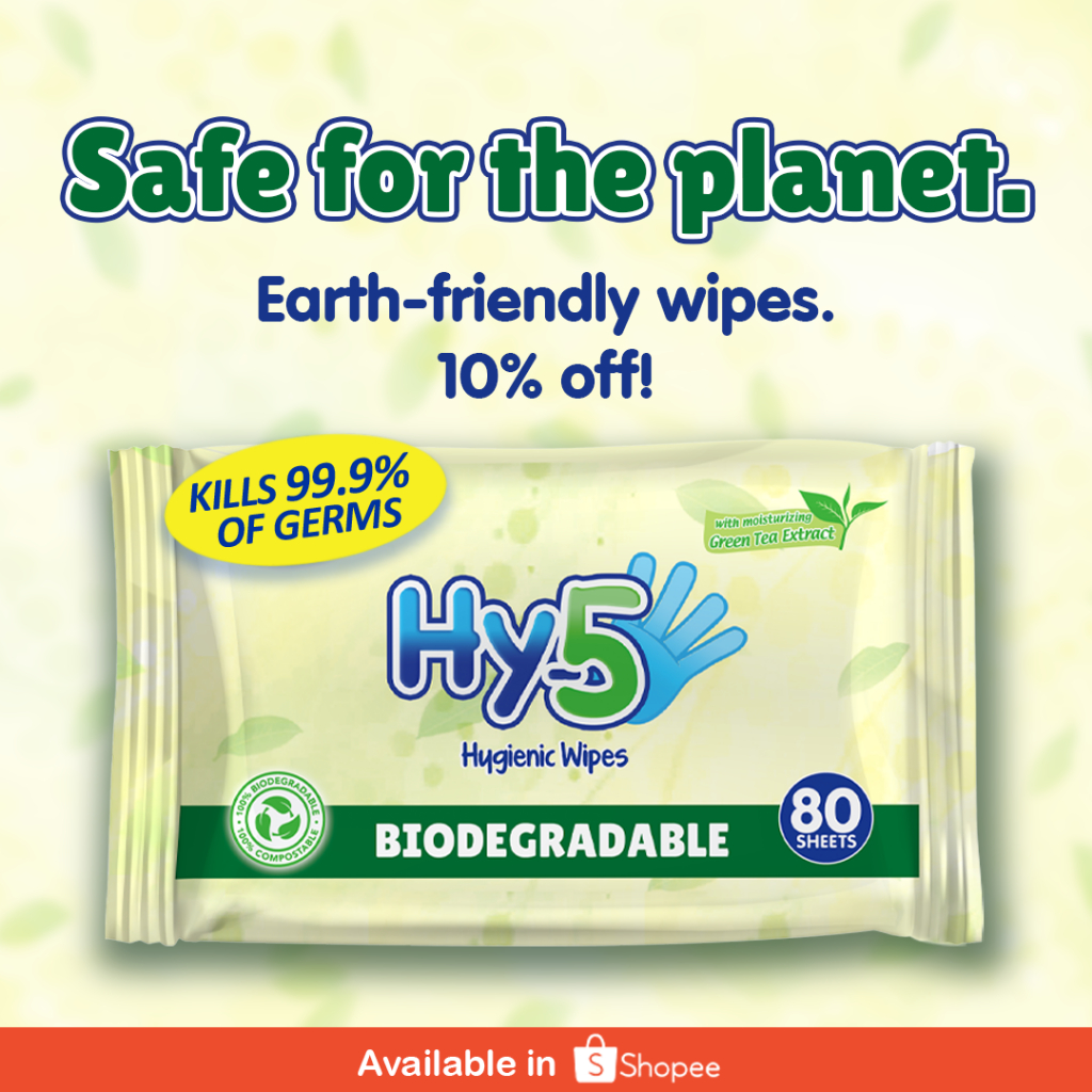Hy-5 Hygienic Biodegradable Wipes 80s | Shopee Philippines