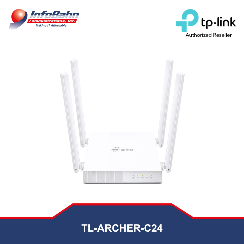 TP-Link Archer C24 Dual-Band AC750 Wireless Extender Wi-Fi Router | WiFi 5 Router | Infobahn ...