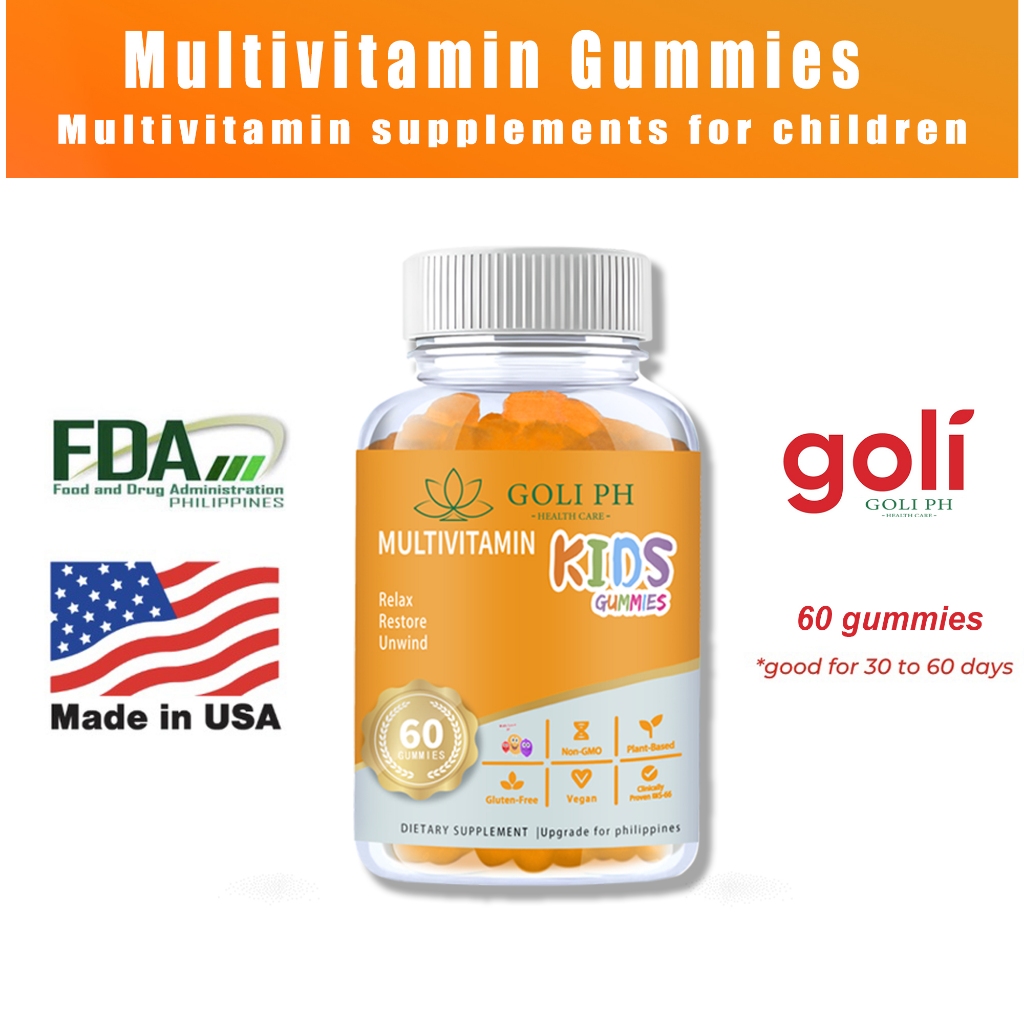 GOLI PH Multivitamin Kids Gummies Zinc for Ehance Immunity Natural ...