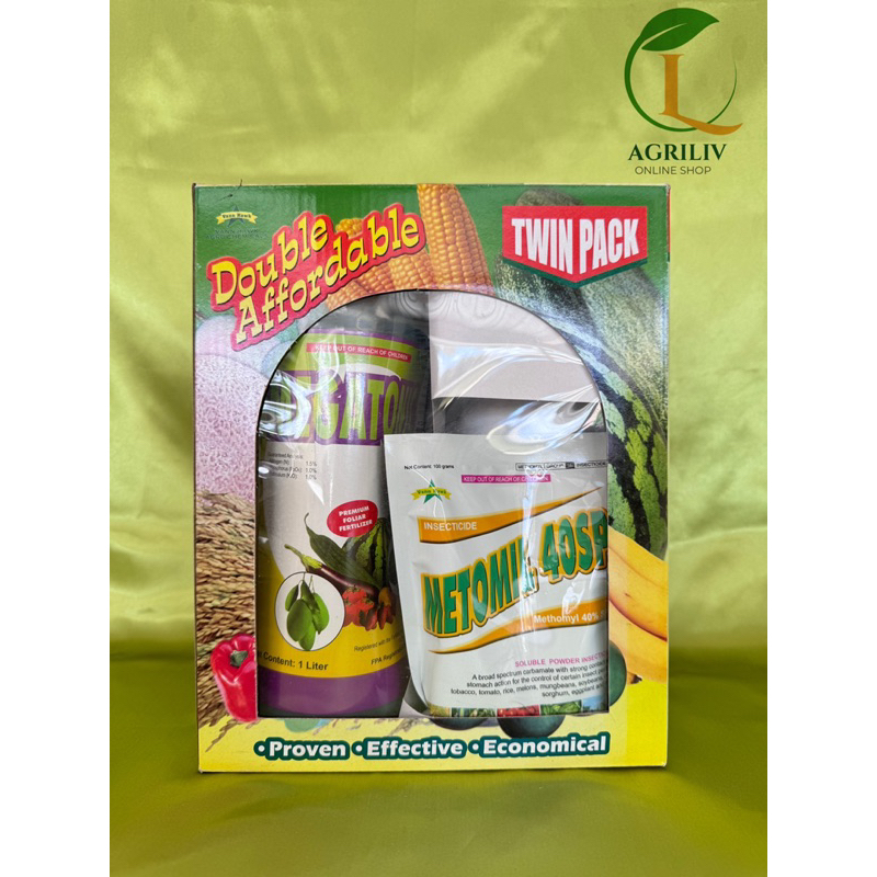 Megatonic Foliar 1 Liter Twin Pack with Metomil (Vann Hawk) | Shopee ...