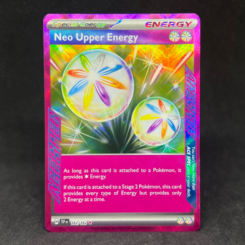 Pokemon TCG Neo Upper Energy Ace Spec Rare 162/162 2024 Scarlet & Violet Temporal Forces Trading ...