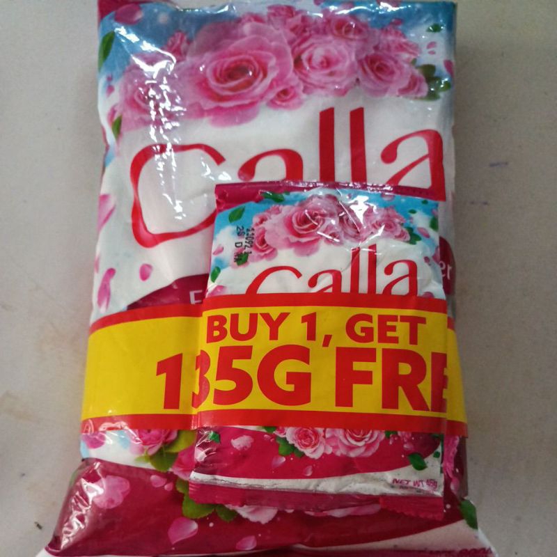 Calla Powder 800 grms w/ Fabric Conditioner Rose Garden | Shopee ...