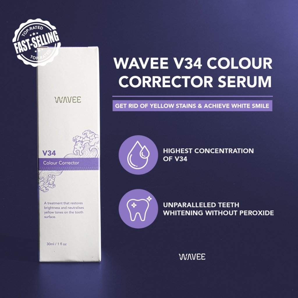 [FDA] Wavee v34 Color Corrector Serum / Teeth Whitener Toothpaste ...