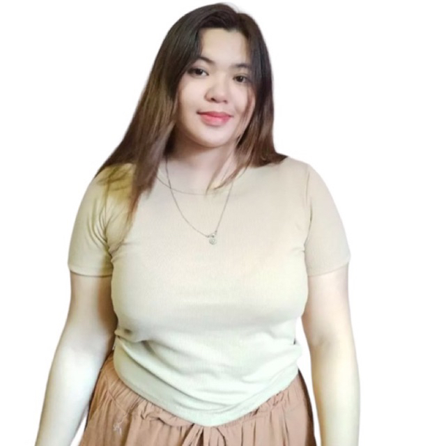 PLUS SIZE | Basic & V-neck top up to Semi 3XL knitted top | Semi crop ...