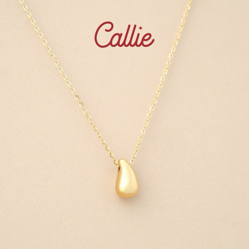 Callie Stainless Steel Minimalist Non-Tarnish Teardrop Necklace For ...