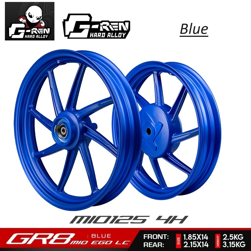 {COD} G-Ren Mags GR8 (Made In Thailand) For Mio M3/Mio i 125 Ego lc 4 Holes | Shopee Philippines