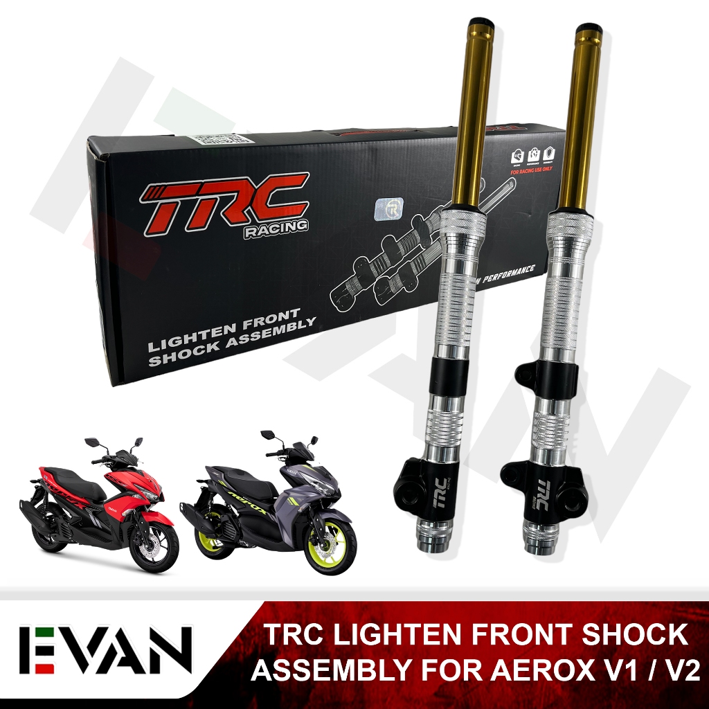 TRC SHOCK LIGHTEN FRONT SHOCK ASSEMBLY FOR YAMAHA AEROX V1/V2 ...