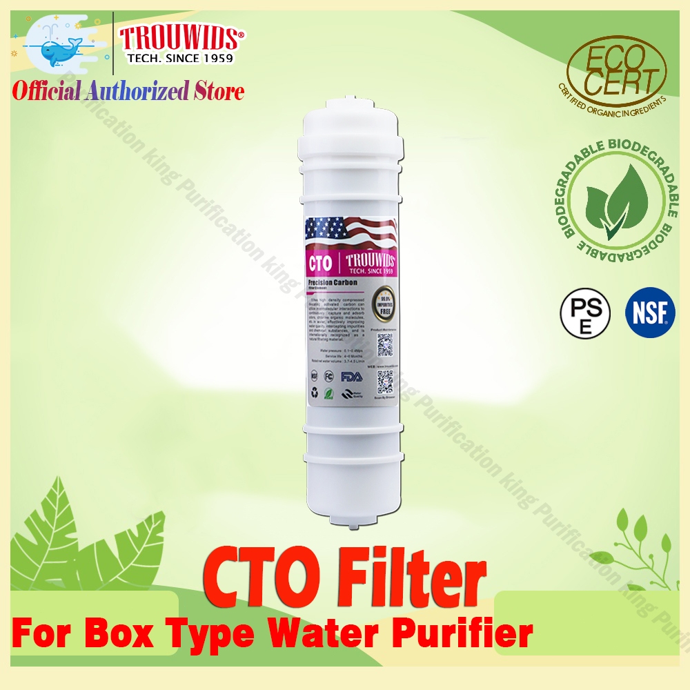 Activated Carbon Water Filter Purifier Cartridge CTO 10 Inches | Shopee ...