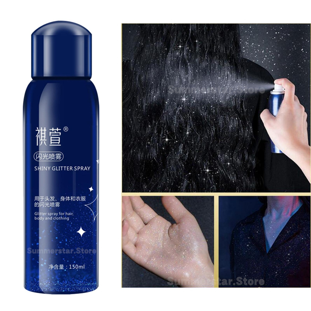 Night Club Party Body Glitter Spray For Clothes Hair Dating Shiny Spray ...
